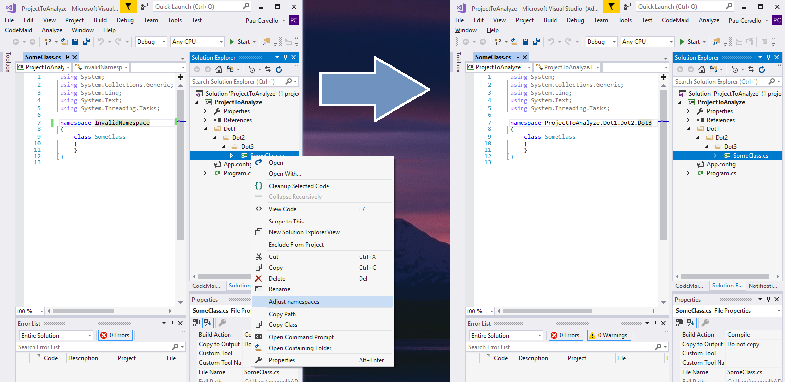 NamespaceFixer Visual Studio Marketplace